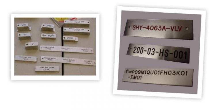 Engraved Equipment Tags | The Manchester Rubber Stamp Co. Ltd.